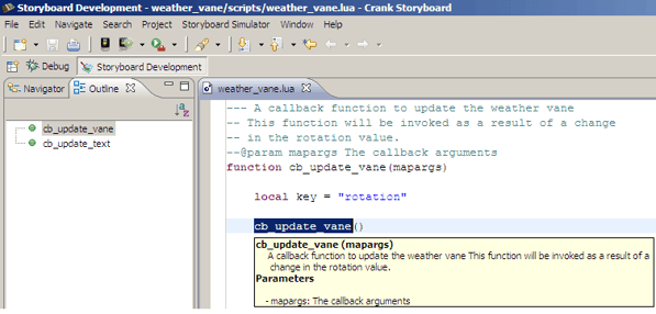 Storyboard 1.1.1 ... Hover help and Lua Doc integration